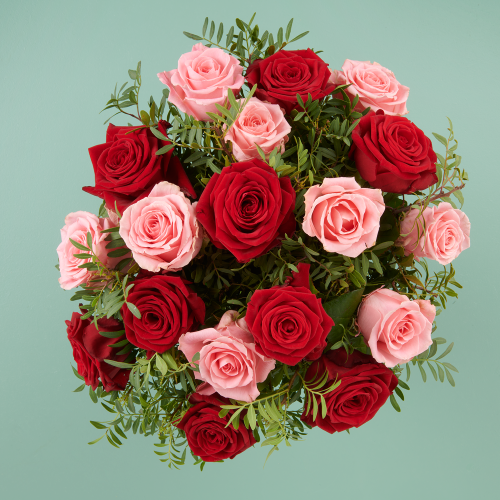 Boeket Roos rood-roze bestellen? | Topbloemen.nl